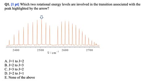 Solved Q1 [1 Pt] Which Two Rotational Energy Levels Are
