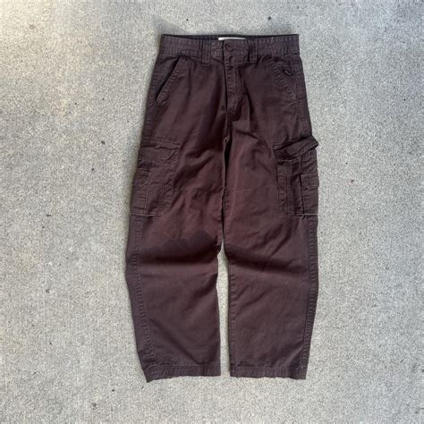 Brown Y2k Baggy Cargo Pants 30x30 Depop