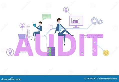 Internal Auditing Concept Businessman With Magnifying Audit On