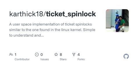 Github Karthick18ticketspinlock A User Space Implementation Of