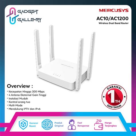 Mercusys AC10 AC1200 Wireless Dual Band Router Shopee Malaysia