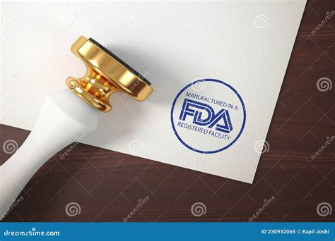 Fda Registered Facility Logo On Window Glass Of Company Photo