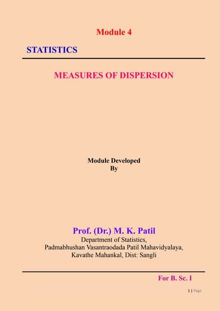Measures Of Variability Pptx