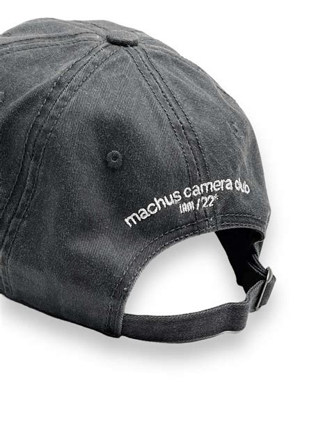Machus The Mcc Cap Washed Black Garmentory