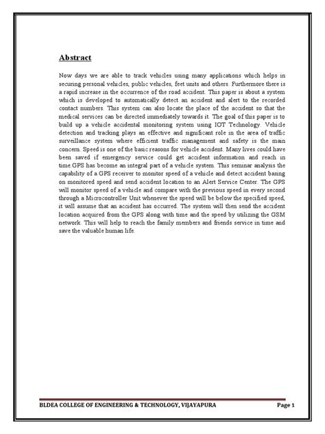 car accident detection system using iot pdf eclipse software