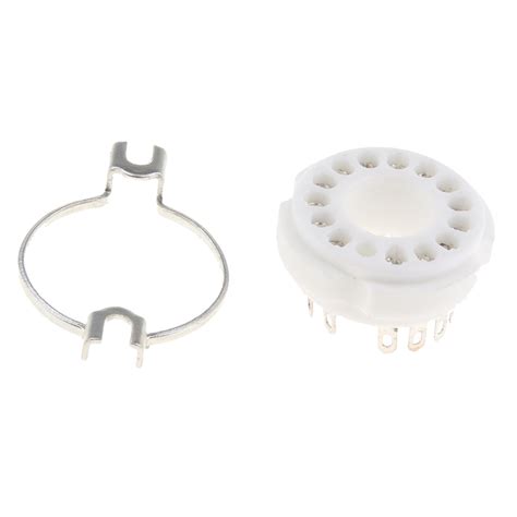 Tin Plated Ceramic 14 Pin Pcb Mounting Tube Socket Vicedeal