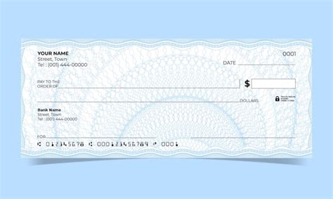 Diseño De Banco De Cheques En Blanco Ondas De Vector De Líneas Diseño