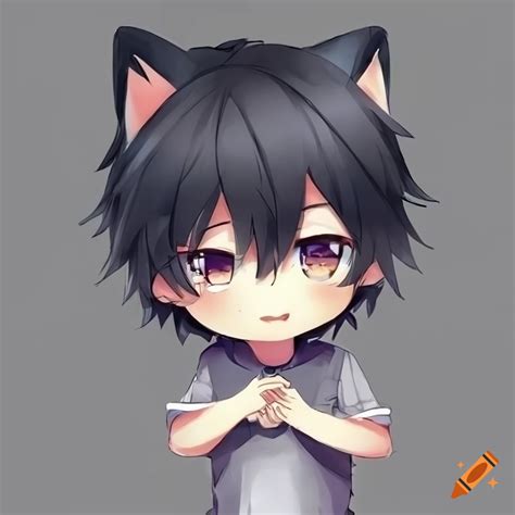 Chibi Boy Anime Chibi Kawaii Anime Anime Art Anime Cat Boy Animekawaii