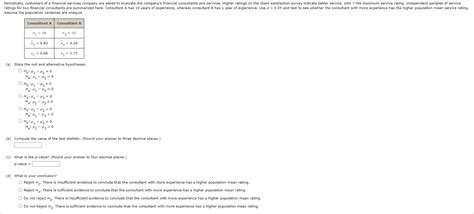 Solved A State The Null And Alternative Hypotheses Chegg