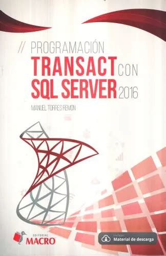 Libro Programación Transact Con Sql Server 2016 Lku Envío Gratis