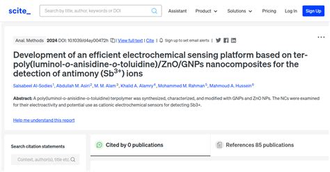 Development Of An Efficient Electrochemical Sensing Platform Based On