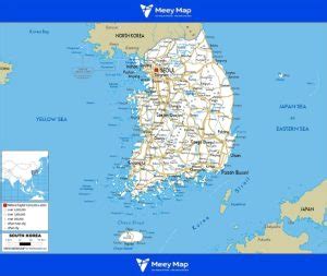 Bản đồ Hàn Quốc Khổ Lớn Phóng To 2026