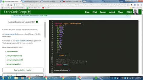 Freecodecamp Roman Numeral Converter Youtube