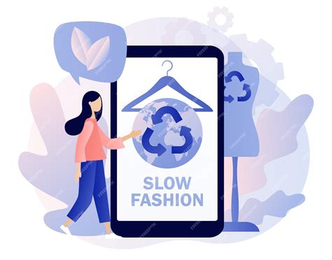 Slow Fashion Concept Earth Planet Kleerhanger En Paspop Duurzame Mode Hergebruik Verminderen