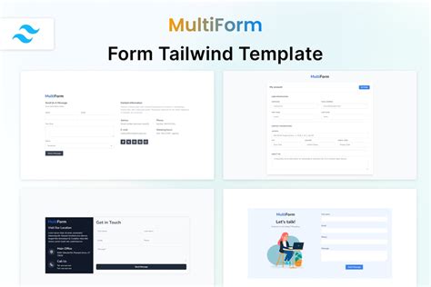 Html шаблон раздела форм Tailwind Css Multiform Vipadmin агрегатор