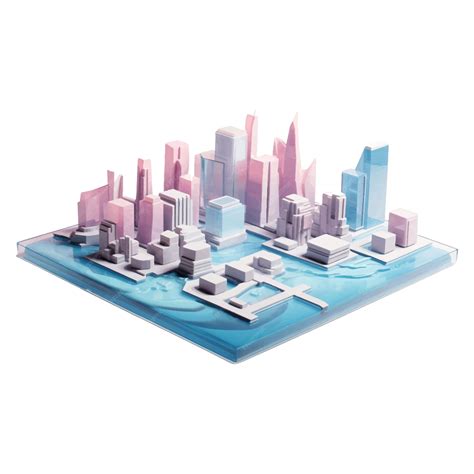 Premium Vector 3d City Model 3d Rendered On A White Background Generative Ai