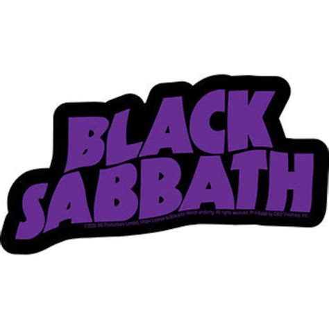 Black Sabbath Logo Sticker Decal 55x3 Inch Black Sabbath Group Logo