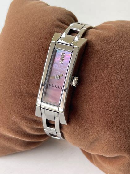 Gucci 110 Line Ladies Watch Quartz Ss Mother Of Pearl Pink Dial Kaidee