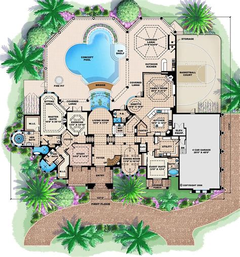 3000 Sq Ft Mediterranean House Plans Luxury Tuscan Style