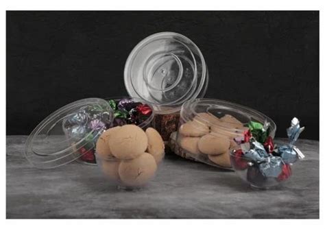 Round Plastic Cookie Container 750 Ml At ₹ 24piece In Mumbai Id