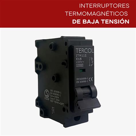 Interruptor Termomagnetico Negro Breaker Negro Tercol Sas Tercol Sas