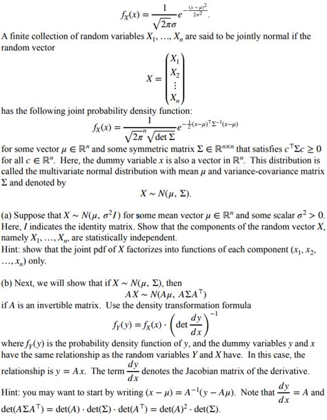 The Probability Density Function Pdf Of A Normal Chegg
