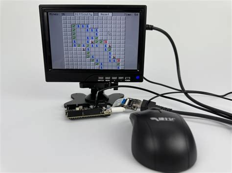 overview minesweeper on the fruit jam and metro rp2350 adafruit learning system