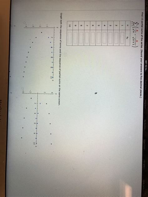 Solved Mat 152 Se Graph Both The Sequence Of Terms And The