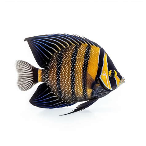 Premium Ai Image Angel Fish Isolated In White Background