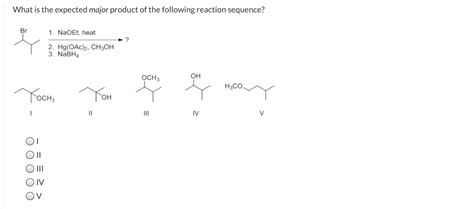 Solved Identify the expected major organic product generated | Chegg.com