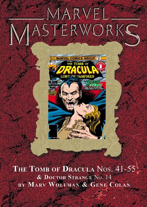 Ecomics Marvel Masterworks The Tomb Of Dracula Vol 5 Variant Dm Only
