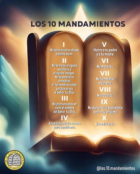 Tablas De Los 10 Mandamientos