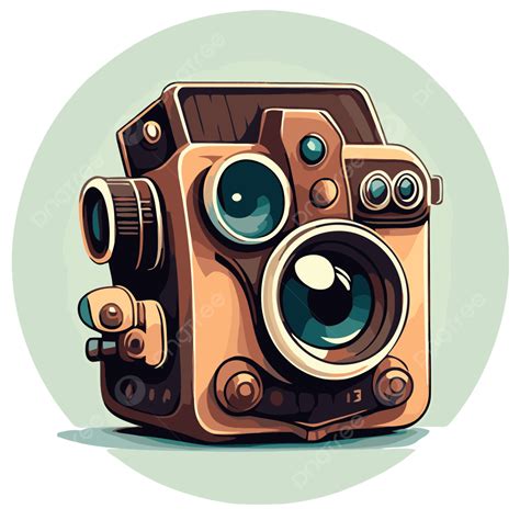 Old Camera Vector Sticker Clipart Cartoon Vintage Camera 43 Off