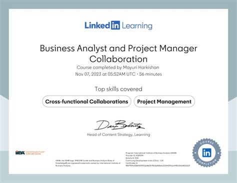 Mayuri Harkishan On Linkedin Certificate Of Completion