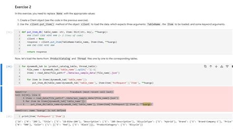 Issue With Data Engineering C2week1lab2dynamodb Exercise 2 Source Systems Data