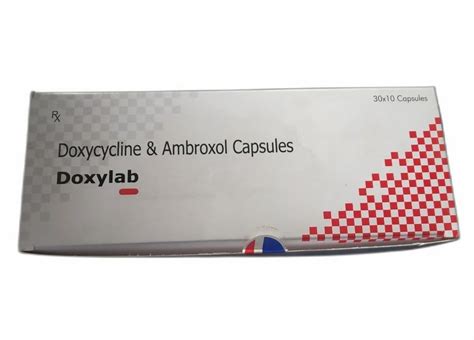 100mg Doxycycline Ambroxol Capsule At Rs 6410box Doxy Tablets In