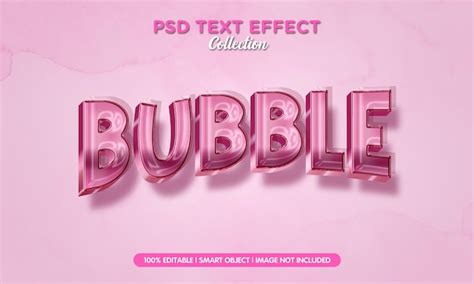 Premium Psd Bubble Psd Text Effect