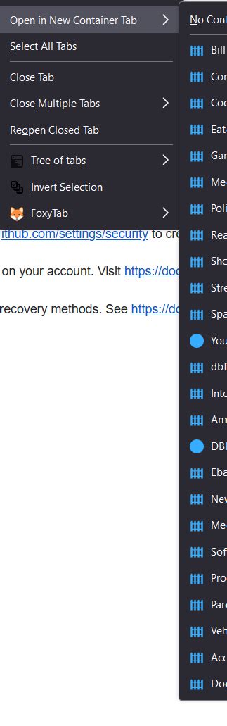 When You Have More Than 25 Container Tabs It Wont Show The Any More Container Tabs In The