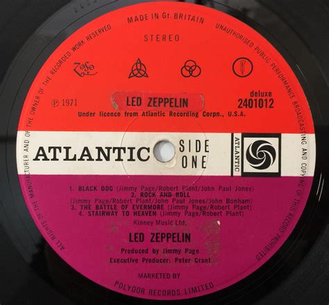 Lot 329 - LED ZEPPELIN - IV LP (VERSION 4 - UK