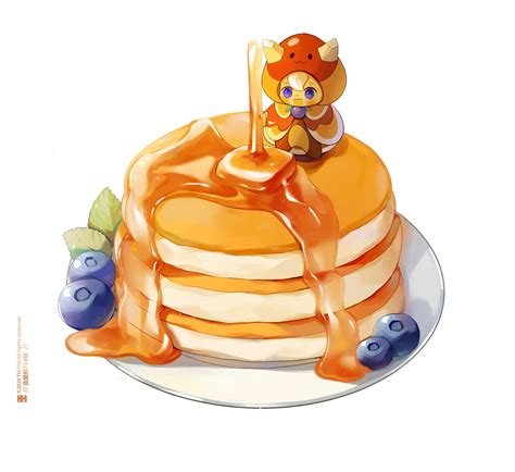 Pancake Cookie Cookie Run Drawn By Thorn714 Danbooru