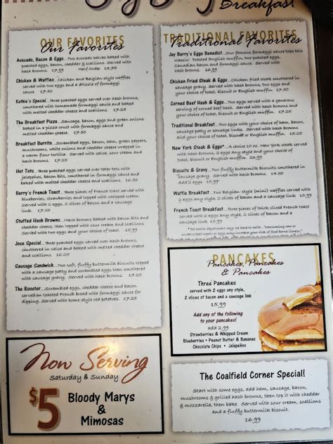 Jay Berrys Cafe Menu Delightful Dishes Await In Seattle