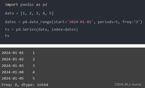 （七）pandas时序数据 学习简要笔记 Python Cda学习打卡创建一个时间序列数据 Csdn博客