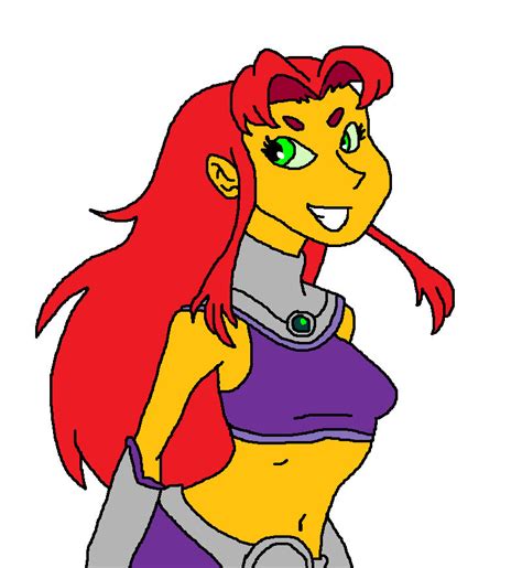Starfire Ms Paint V2 By Harounhaeder102 On Deviantart