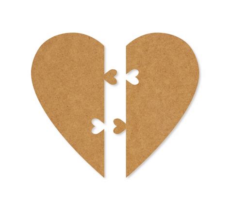 Split Heart Design 1 Craft Your Art