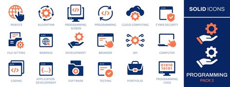 Programming Icon Set Vector Images Over 55 000