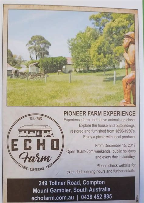 Echo Farm Australian Pioneer Farm Animals And Museum Mount Gambier