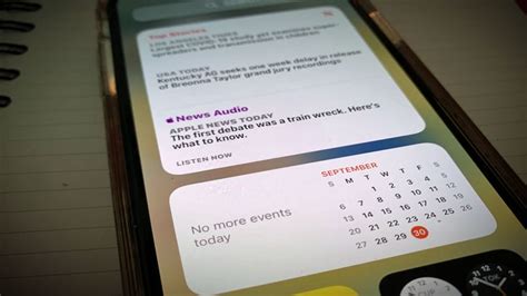 Today View Widgets For Easy Access