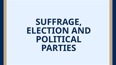 Suffrage Article 5 Ppt