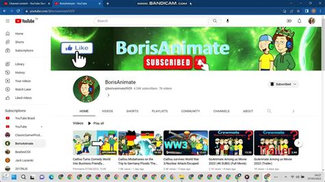 Shout Out To Boris Animate Youtube