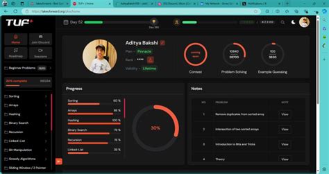aditya bakshi on linkedin slidingwindow dsa tuf codingjourney striver